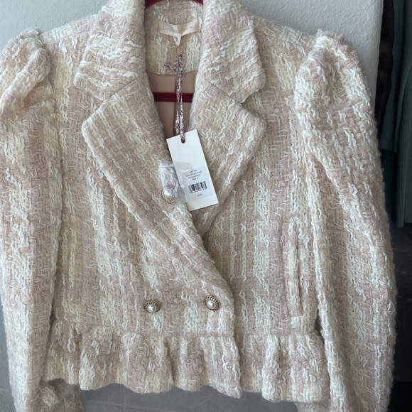 LoveShackFancy | Jackets & Coats | Loveshackfancy Jacket Winter White | Poshmark